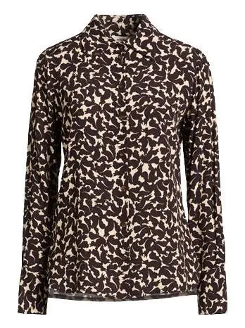 OTTOD'AME Two-tone Viscose Crepe Shirt - Black
