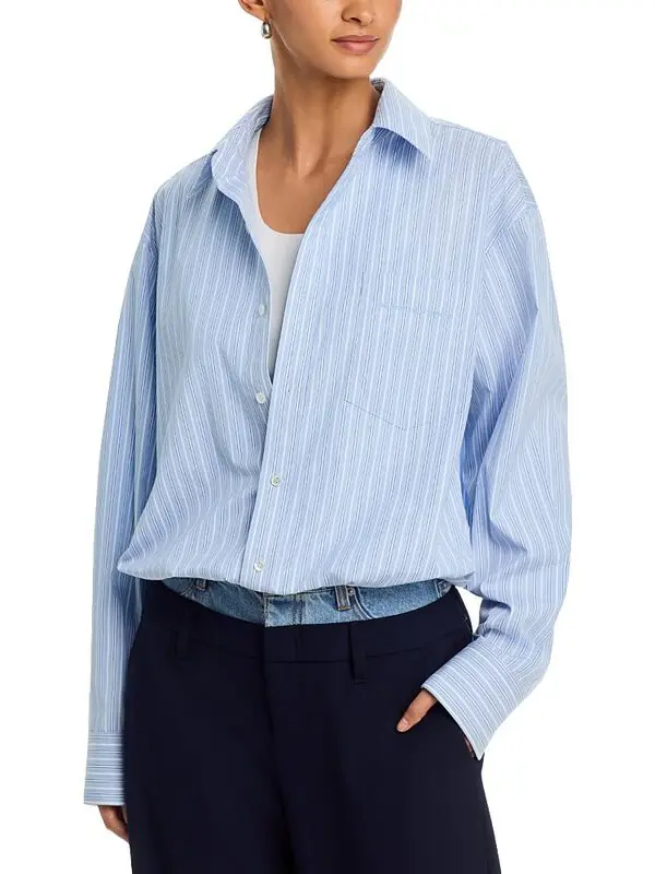 Alexander Wang Gathered Shirt - Light Blue