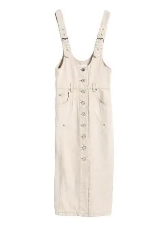 MARANT ETOILE Cotton Denim Overalls - Beige