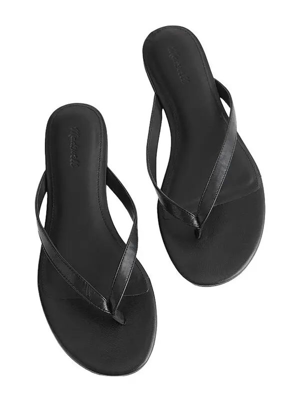 Madewell Ivanna Thong Sandals - True Black