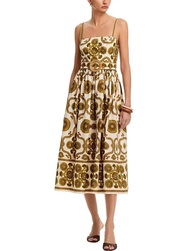 Cara Cara Belted Midi Dress - Mod Floral