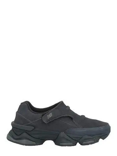 NEW BALANCE Charcoal Leather And Textile Sneakers - Grey