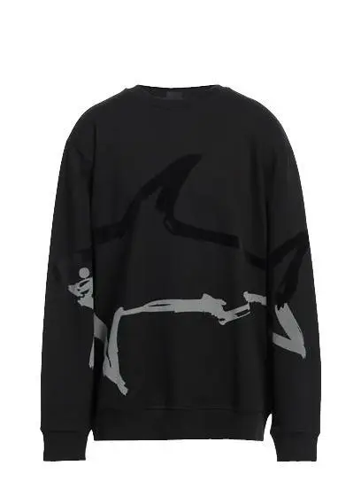 Paul & Shark Crewneck Cotton Sweatshirt With Graphic Print - Black