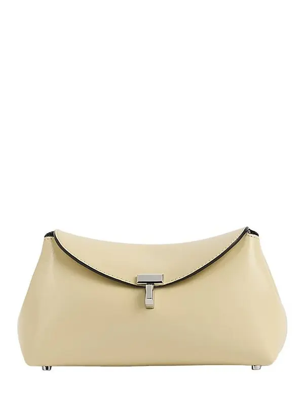 TOTEME Mini T Lock Clutch - Champagne