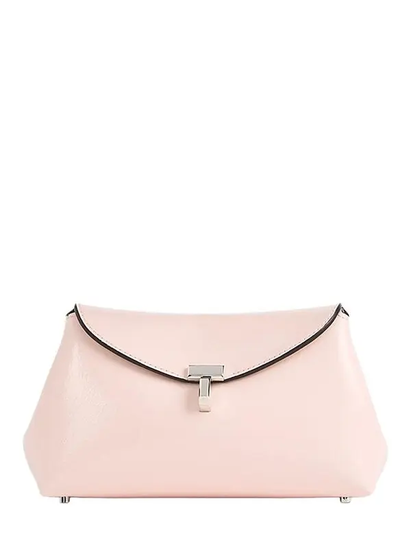 TOTEME Mini T Lock Naplak Clutch - Flamingo