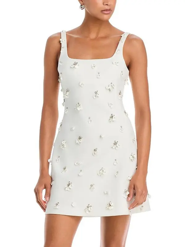 Simkhai Embellished Mini Dress - Ivory