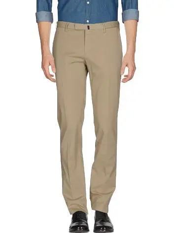 Incotex Taupe Cotton Elastane Twill Tailored Pants - Grey
