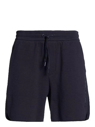 Armani Exchange Cotton, Polyester, Elastane Athletic Shorts - Navy