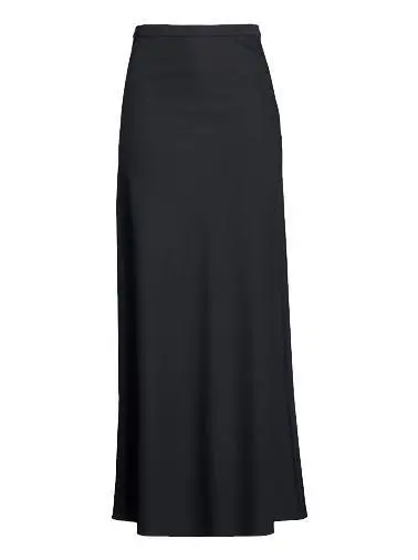 Max Mara Flared Maxi Skirt In Viscose Blend - Black