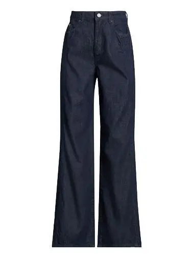 Karl Lagerfeld High Waisted Wide Leg Jeans - Blue