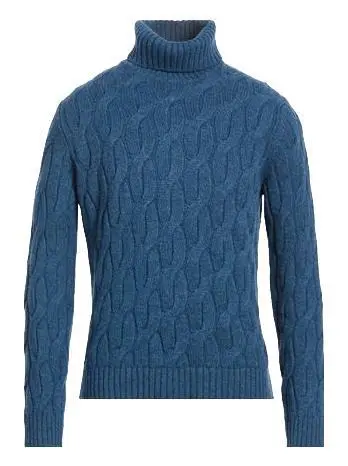 ZANONE Virgin Wool Turtleneck Sweater - Blue