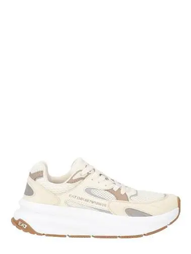 EA7 Polyester And Polyurethane Sneakers - Cream
