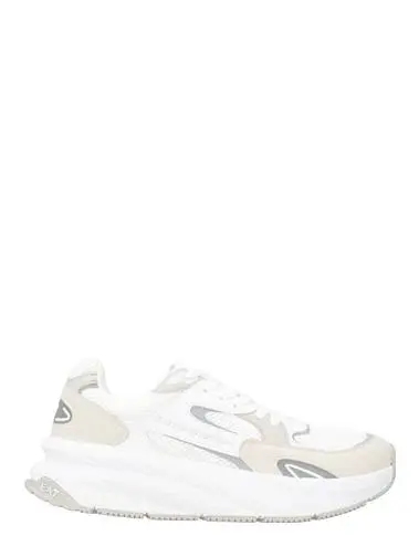 EA7 Polyester And Polyurethane Chunky Sneakers - White