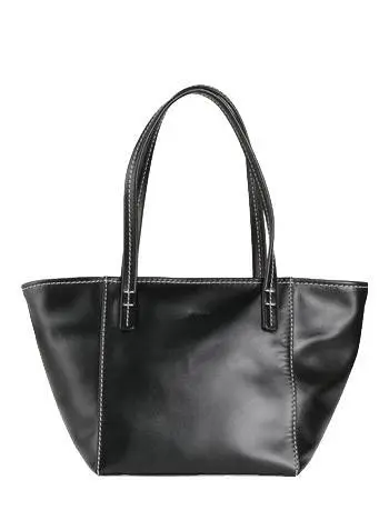 By Far Leather Tote - Black