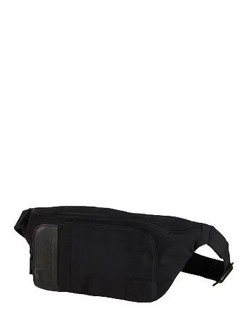 PIQUADRO Cow Leather And Polyester Belt Bag - Black