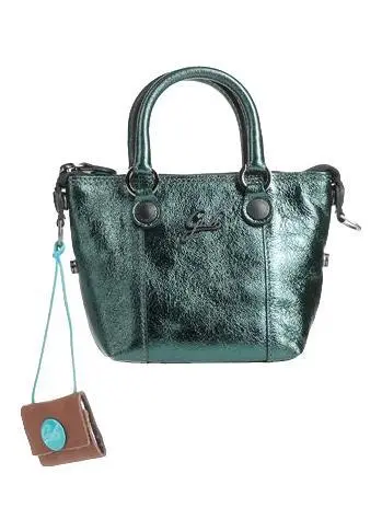 GABS Dark Calfskin Metallic Tote - Green