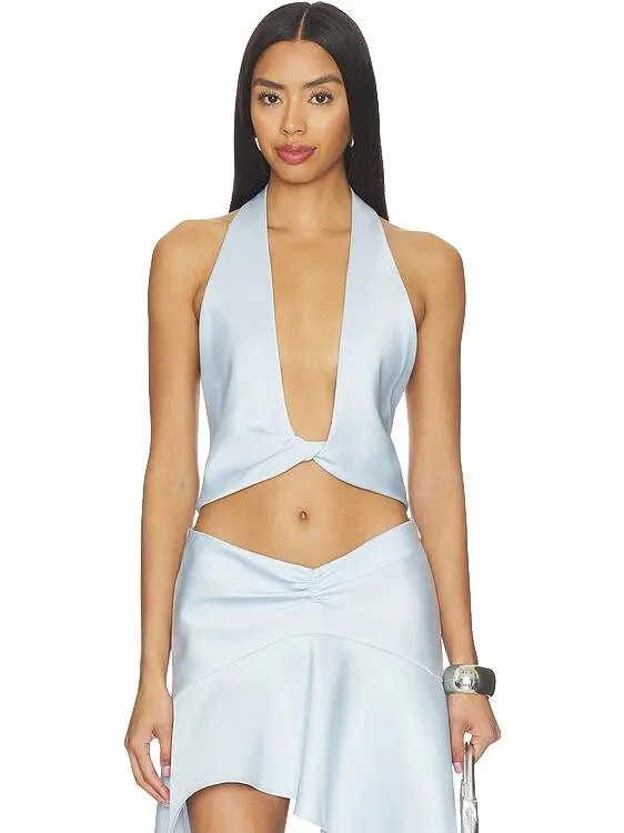 Lioness Esme Halter Top - Baby Blue