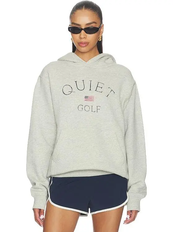 QUIET GOLF Usa Hoodie - Ash
