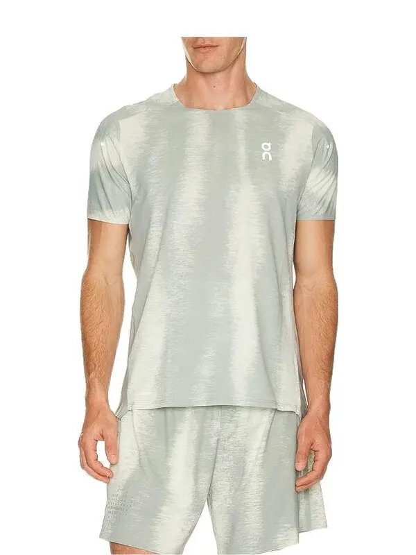On Performance-t Lightweight Activewear Shirt - Seedling & Tin