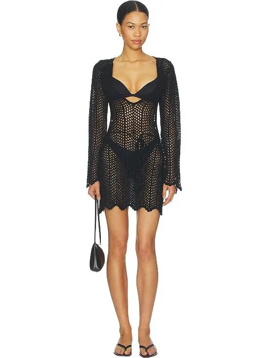 MORE TO COME Landri Mini Dress - Black