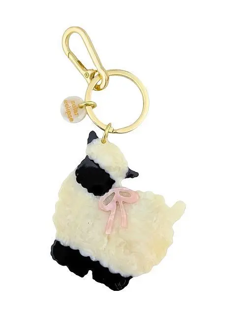 SOLAR ECLIPSE Hand-painted Sheep Bag Charm And Keychain - N,a