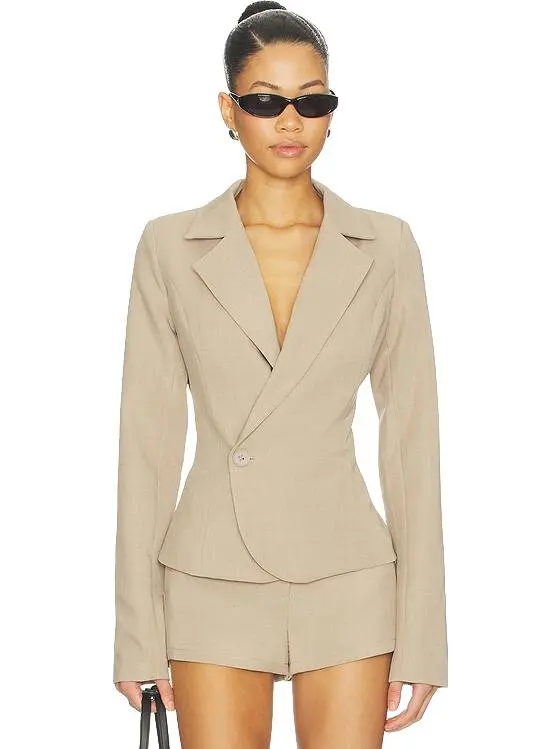 SNDYS. Liana Cinch Blazer - Taupe