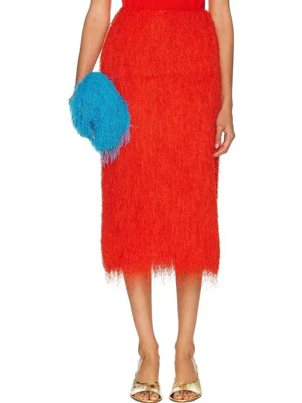Dries Van Noten Sokna Skirt - Red
