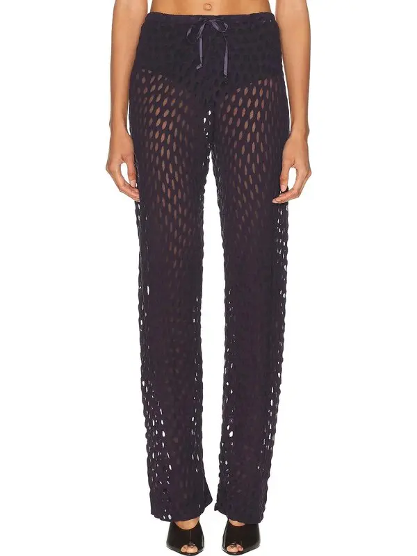 Dries Van Noten Hochas Pants - Dark Purple