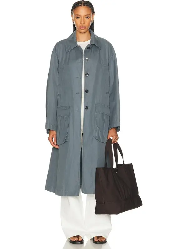 Dries Van Noten Rondero Coat - Petrol