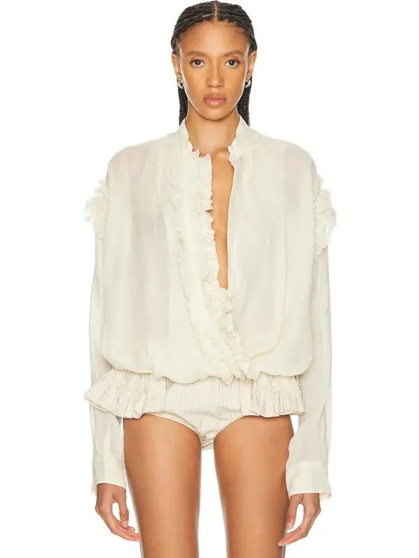 Dries Van Noten Cenver Shirt - Ivory