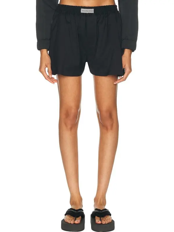 Balenciaga A-line Boxer Short - Black