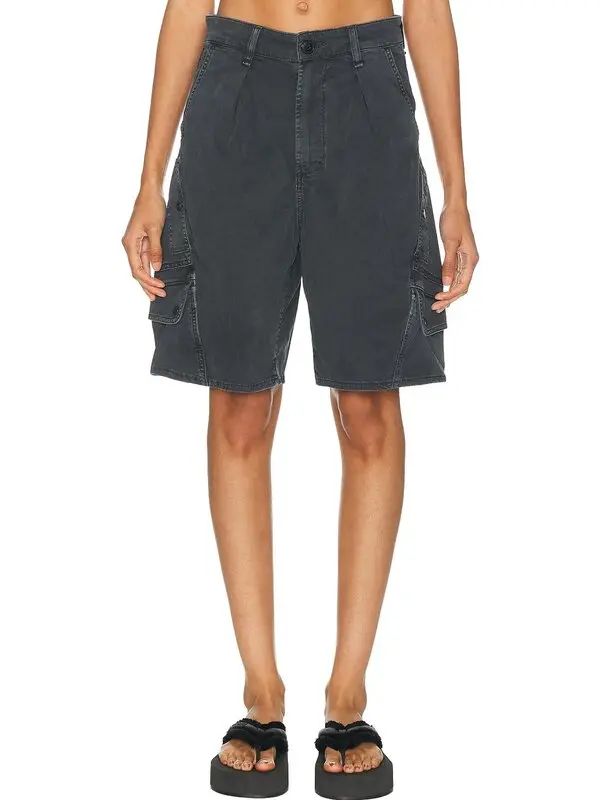 Citizens Of Humanity Flight Cargo Shorts - Washed Black