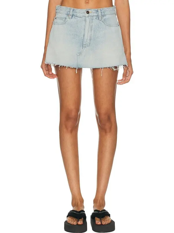 Balenciaga Denim Skort - Light Blue