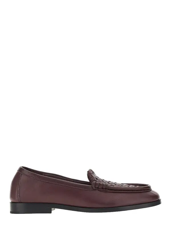 Bottega Veneta Silenzio' Nappa Leather Loafers - Red