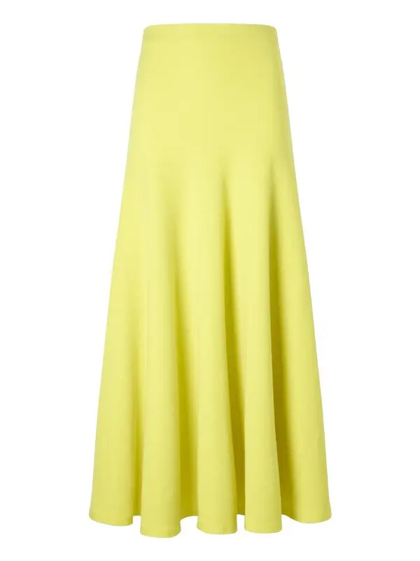 Gabriela Hearst Wool Maxi Skirt - Yellow