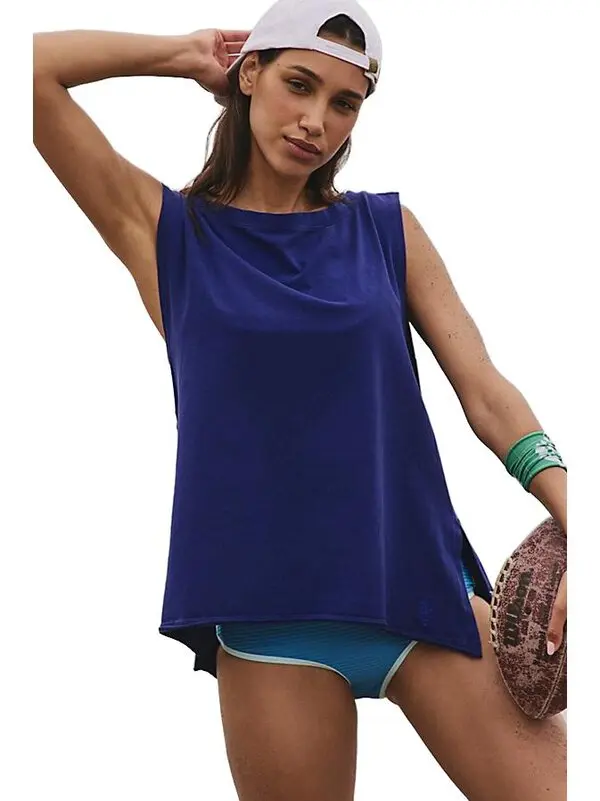 Free People Hot Shot Boat Neck Tank - Jam