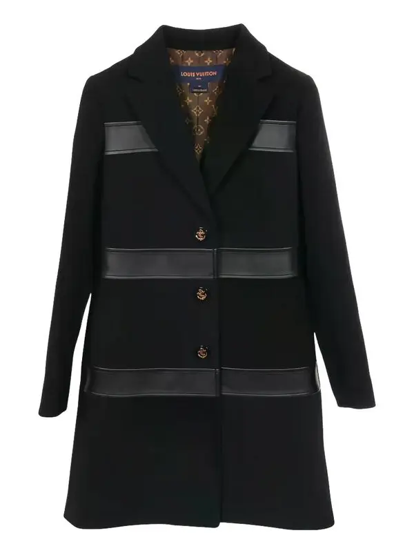LOUIS VUITTON Chester Buttoned Coat - Black