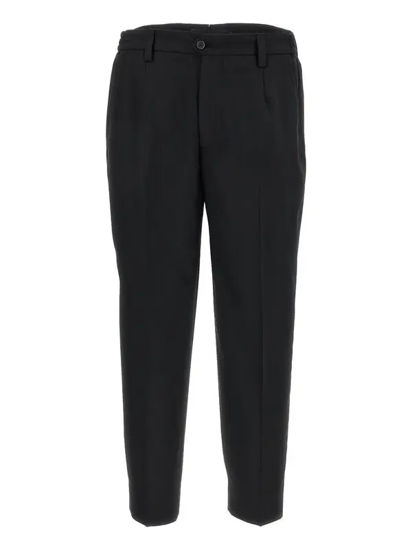 BRIGLIA 1949 Portofino Cool Wool Trousers - Black