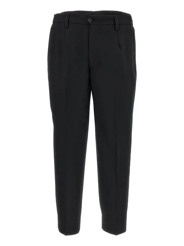 BRIGLIA 1949 Pantaloni Portofino Fresco Lana - Nero