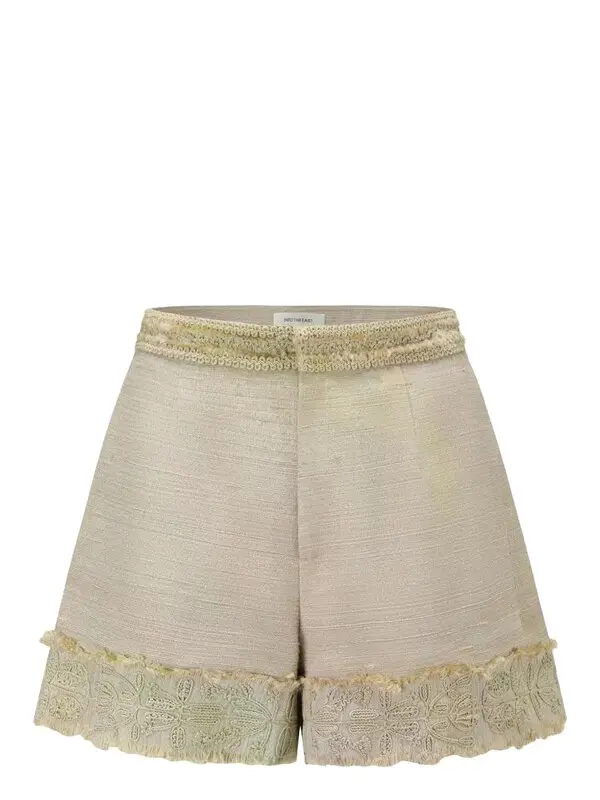 INTO THE EAST Quercus Silk Shorts - Neutrals