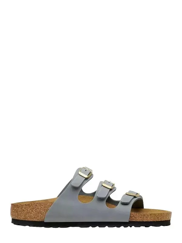 BIRKENSTOCK Florida Strap Buckle Sandals - Grey