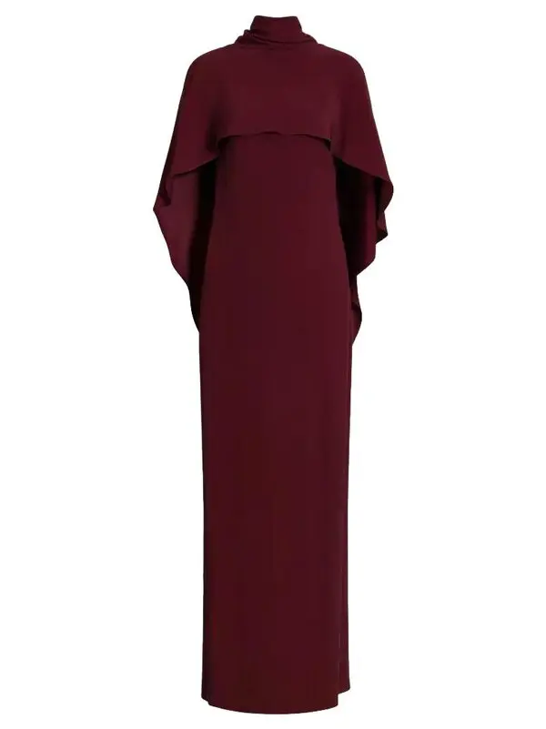 Alberta Ferretti High-neck Maxi Dress - Red