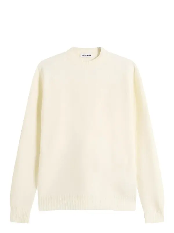 JIL SANDER Boiled Wool Jumper - Cloud
