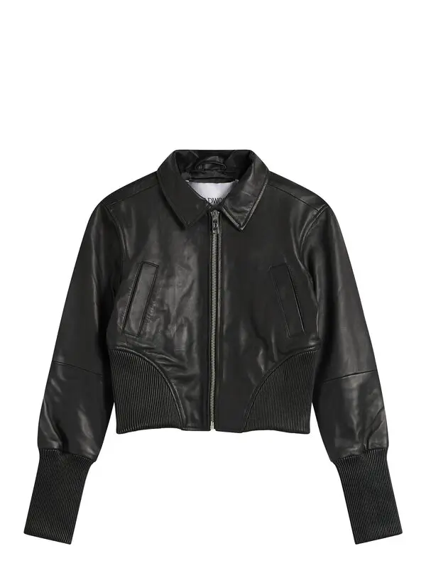 DEADWOOD Angel Recycled Leather Jacket - Black
