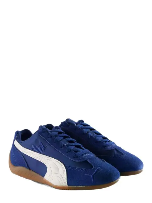 PUMA Speedcat Suede-panelled Sneakers - Blue