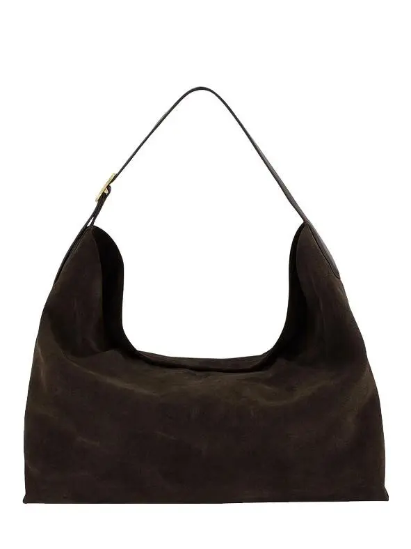 Vince Vivian Suede Hobo Bag - Red