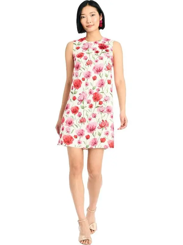 Sachin & Babi Uma Dress Watercolor Poppies - Floral