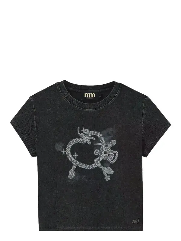 MINI CREAM Graphic Print T-shirt - Grey