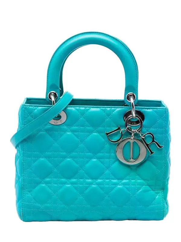 Dior Lambskin Lady Satchel - Blue