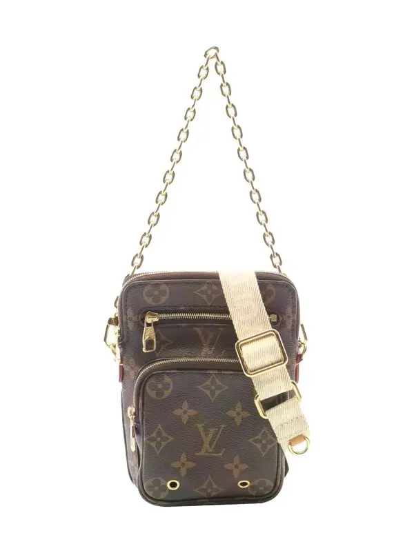 LOUIS VUITTON Monogram Utility Phone Sleeve Satchel - Brown
